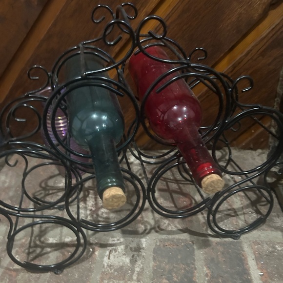 Design | Elegant Black Metal Wine Rack | Poshmark